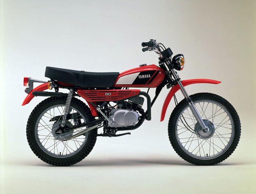 FT → GT → MR → DT = DT50MX : 50cc offroad evolutionen