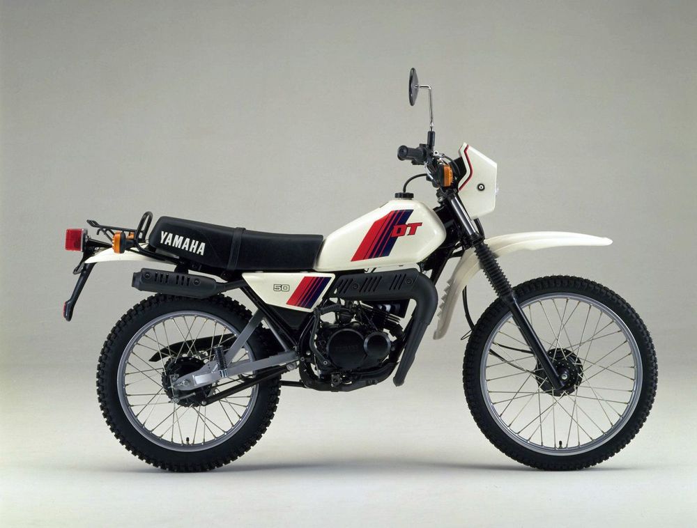 FT → GT → MR → DT = DT50MX : 50cc offroad evolutionen